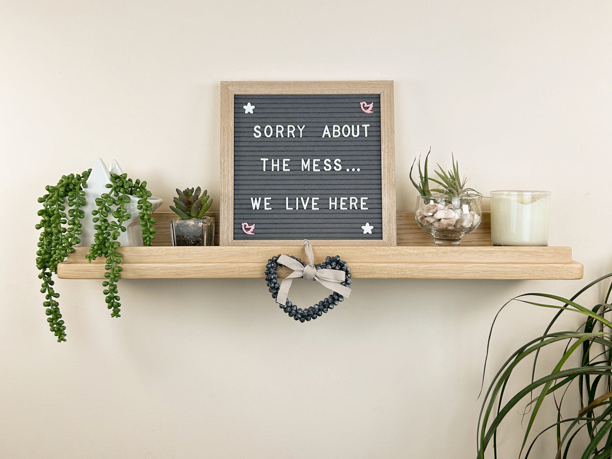 Oak Coat Rack with Shelf - Polished Cast Iron Double Hooks – Old Oak Barrel